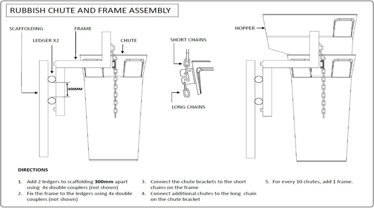 Rubbish Chute - 500mm - 20 inch Diameter - Kingfisher Direct Ltd